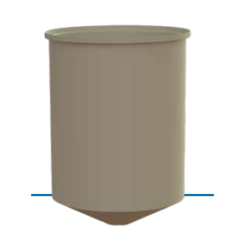 660 Gallon Cone Bottom Tank RTS Plastics CBOT-550 – Dunmiers