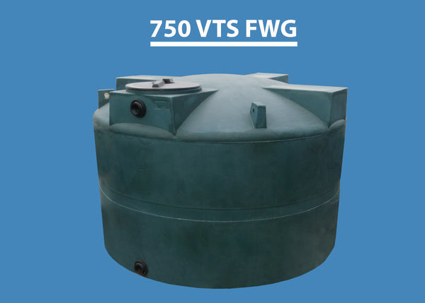 750 Gallon Vertical Water Storage Tank Short Custom Roto Molding 750 V ...