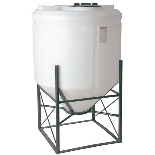 160 Gallon Cone Bottom Tank w/ Stand Norwesco 43845 – Dunmiers
